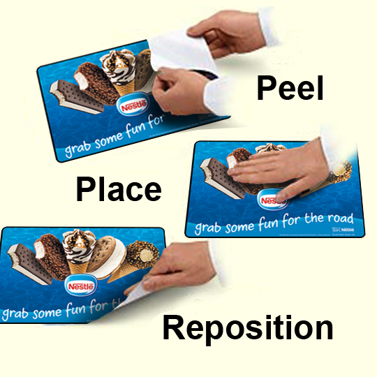 Peel & Stick Ultra Thin Counter Mats - Instant Sign Factory
