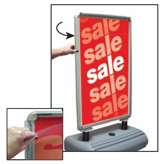 Plasticade Wind Sign Deluxe (Snap Frame) 28″x44″ Stand Only - Instant ...