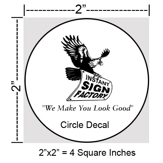 Round Decals - Instant Sign Factory
